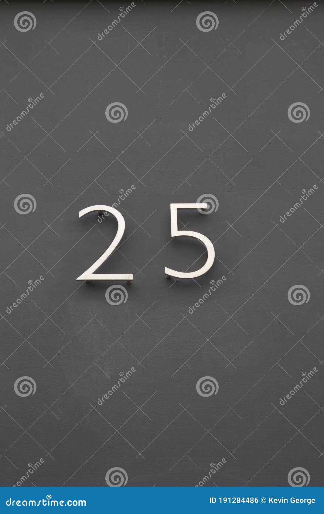 Closeup of Number Twenty-Five Stock Photo - Image of twenty, twentyfive ...