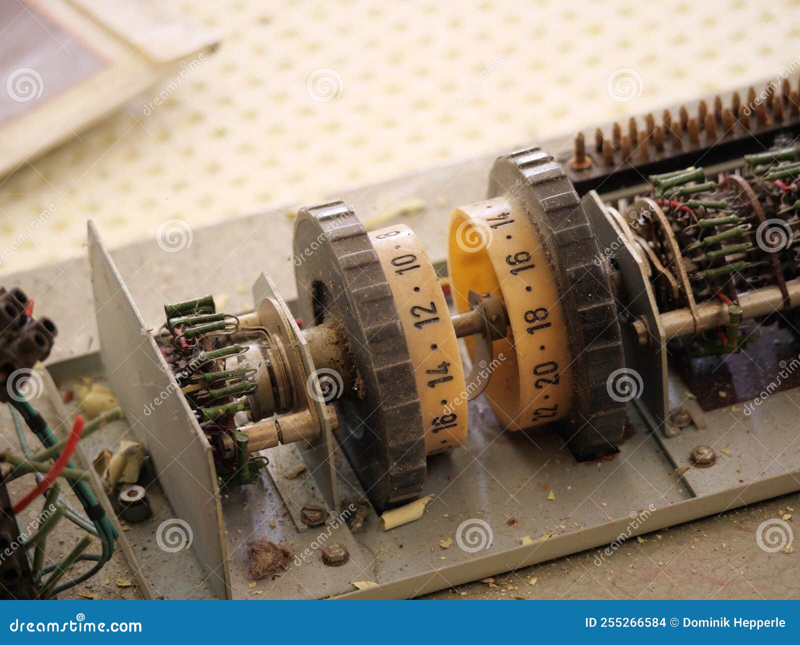 Detail of Old Machanical Calculator Stock Photo - Image of broken ...