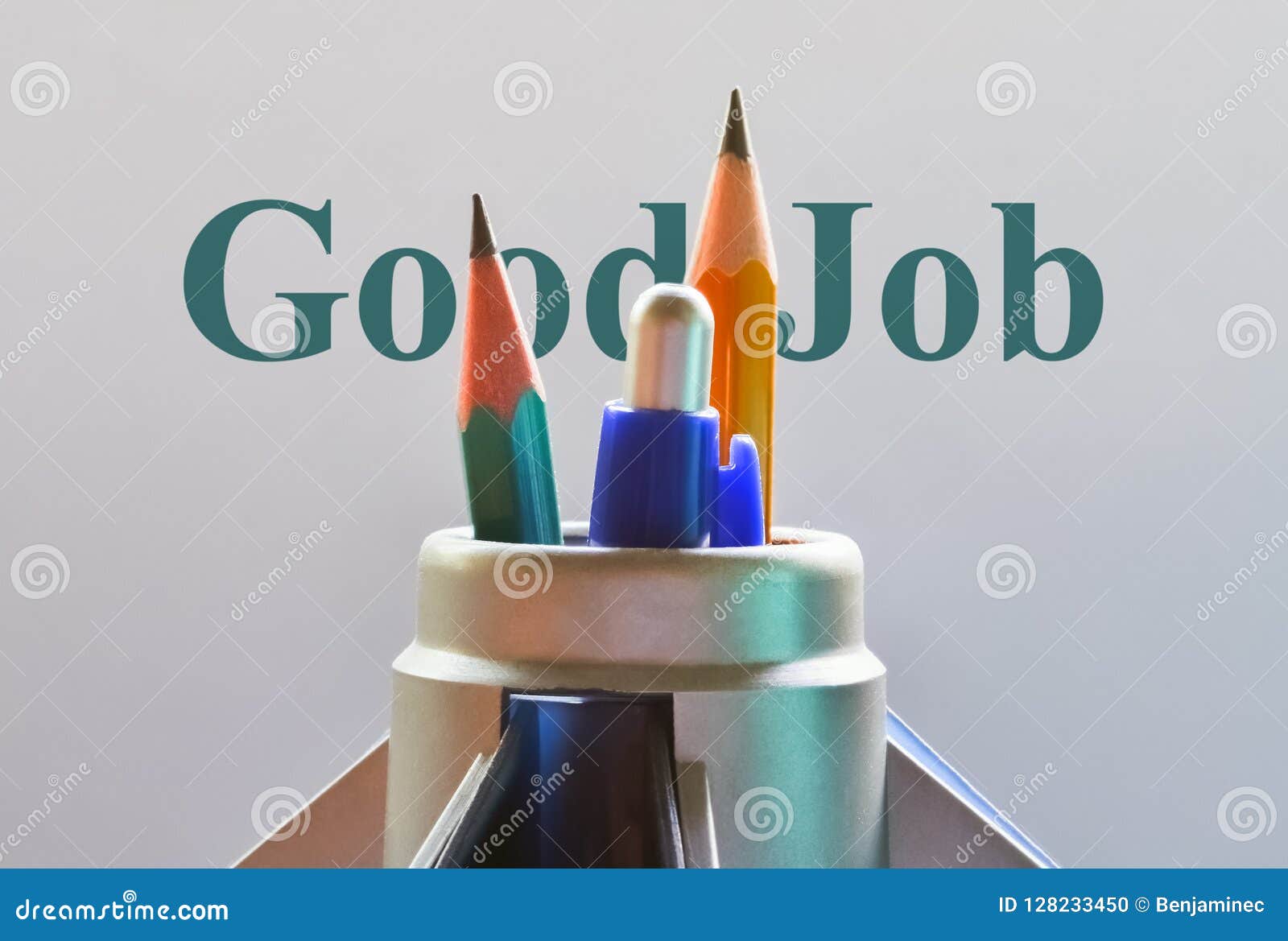 Text Good Job stock photo. Image of good, accomplishment - 128233450