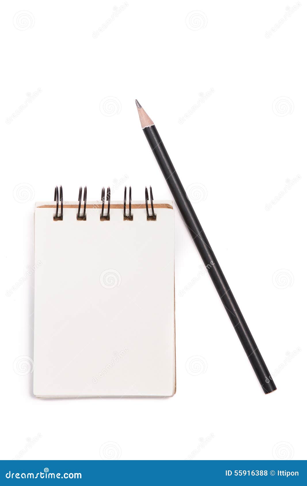 Closeup Ofnote Book and Pencil Stock Photo - Image of space, closeup ...
