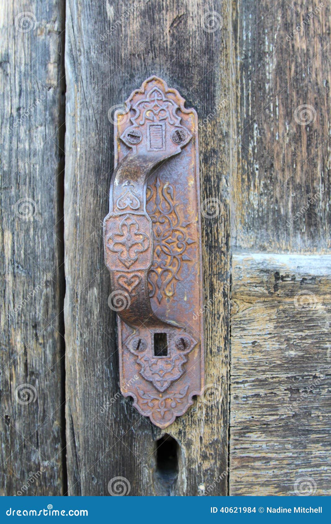 Closeup of Old Antique Door Handle Stock Photo - Image of architecture ...