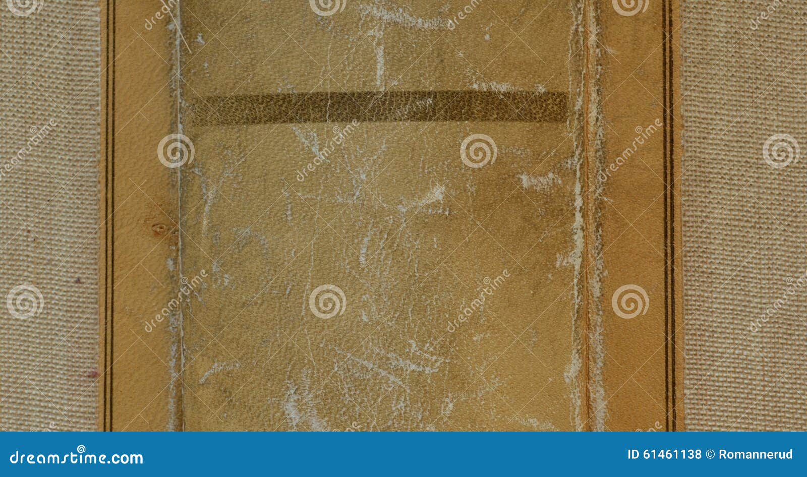 Closeup Old Book. Back of Vintage Book with Embossed Texture. Stock ...