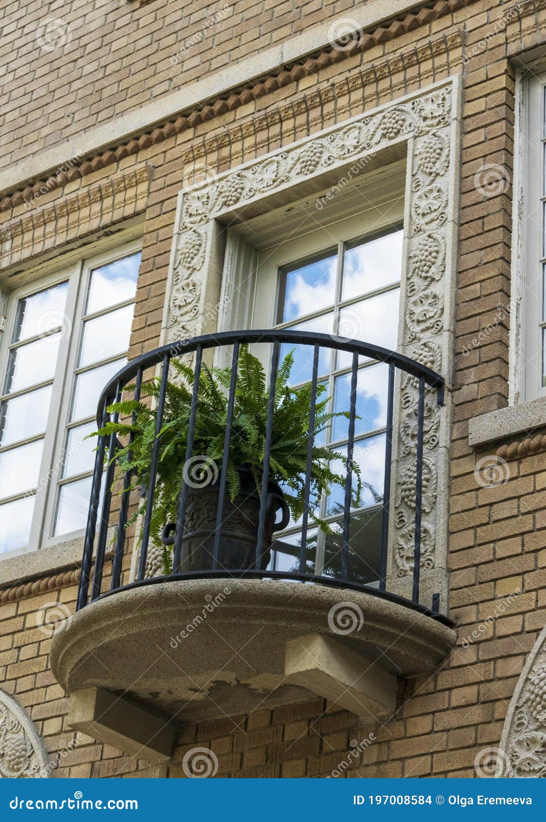 Closeup of Old Building Balcony Stock Photo - Image of construction ...