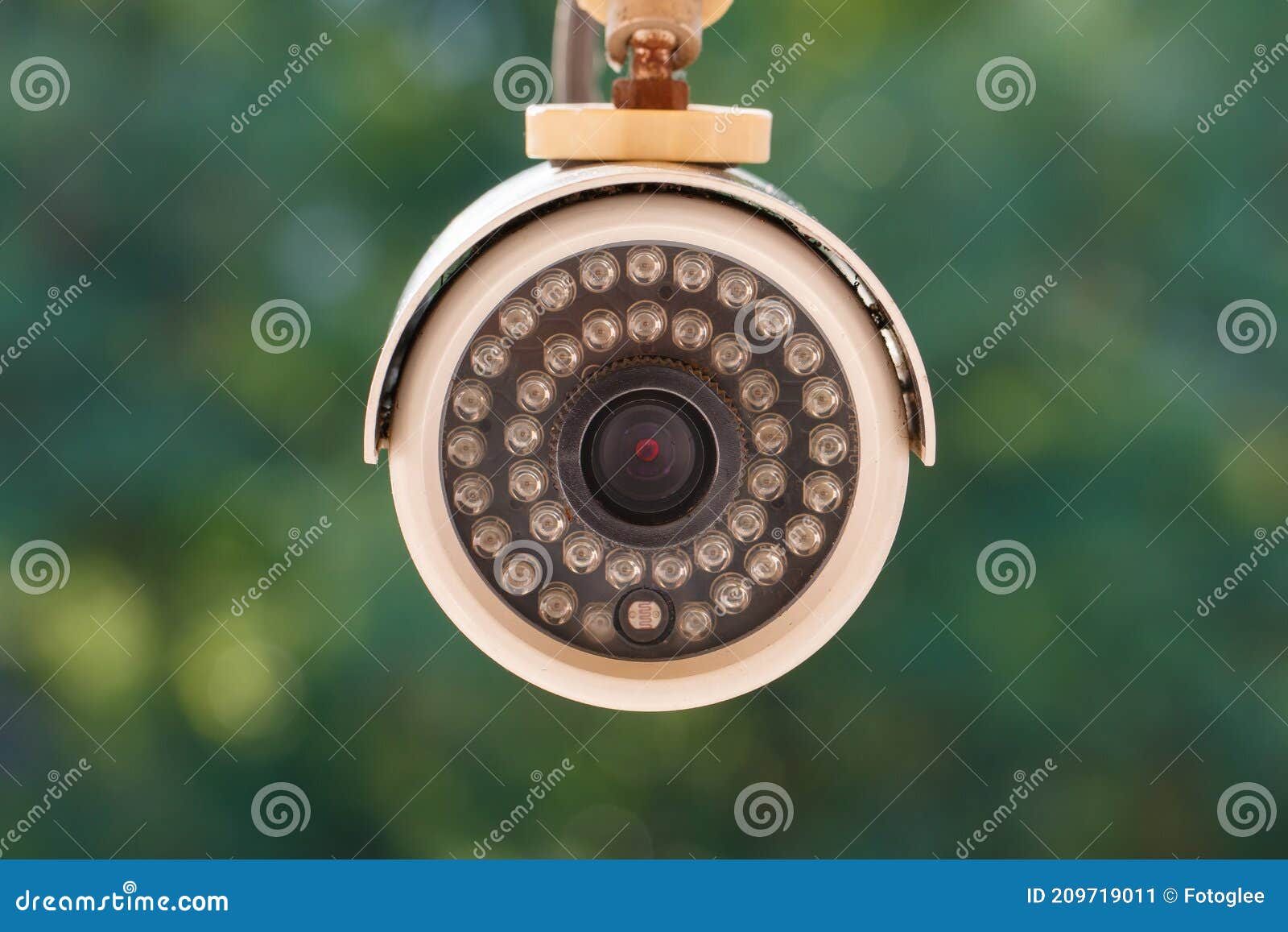 Closeup of old cctv camera stock image. Image of object - 209719011