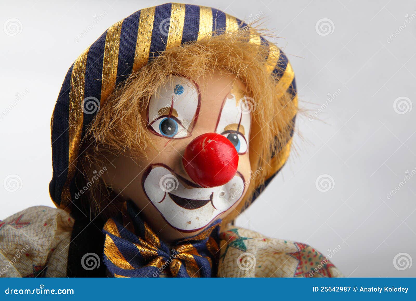 Closeup Of An Old Clown Puppet Royalty Free Stock Photography - Image ...