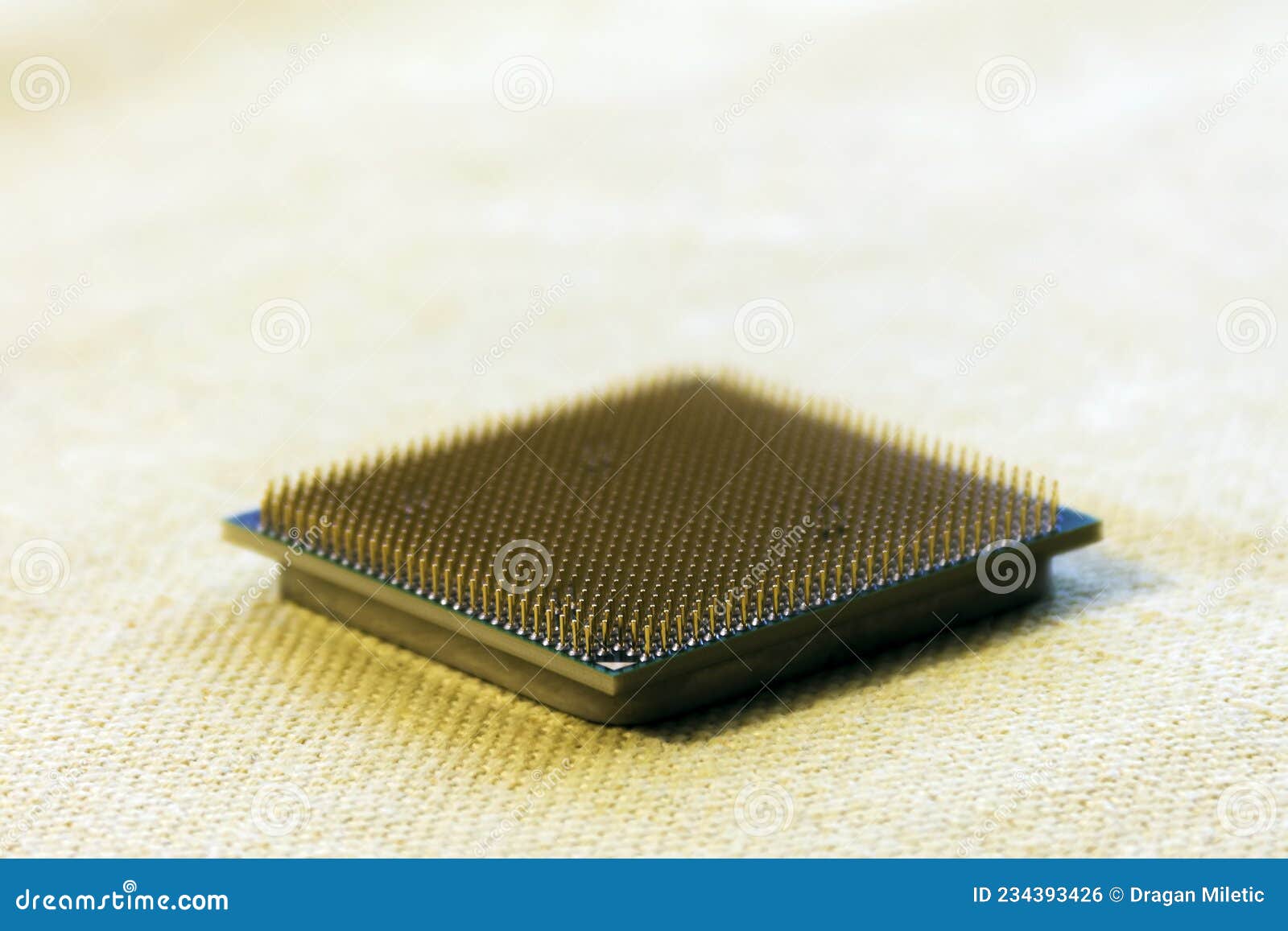 Closeup of old CPU stock photo. Image of circuit, data - 234393426