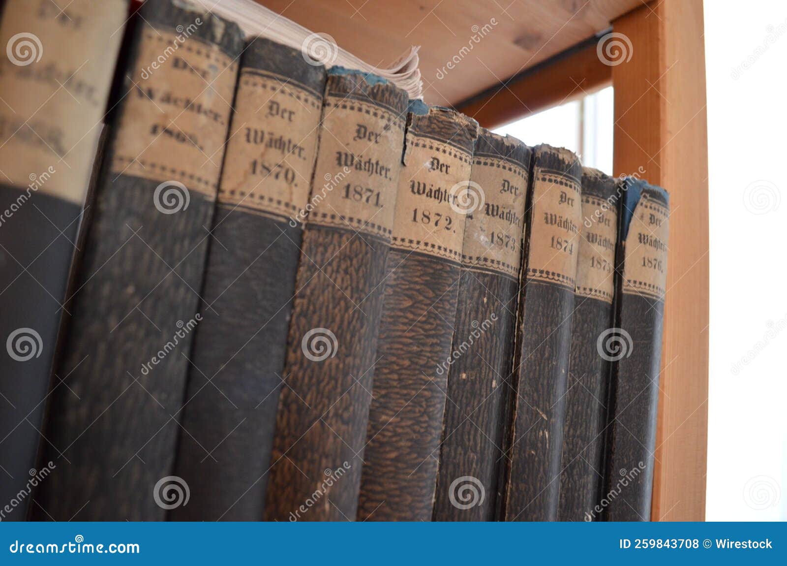 Closeup of Old Dusty Books in a Library. Editorial Stock Photo - Image ...