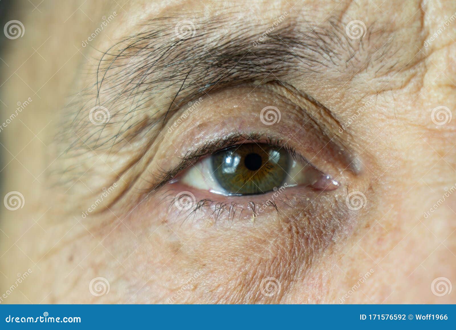Closeup old man eye stock photo. Image of caucasian - 171576592