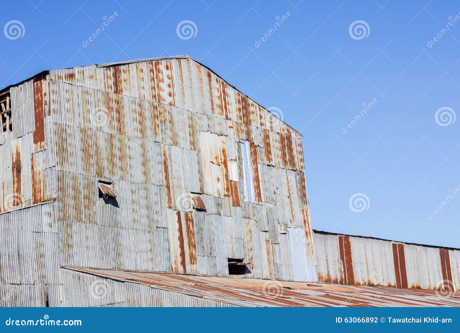 Closeup Old Mill Made of Rusty Galvanized Iron Stock Photo - Image of ...