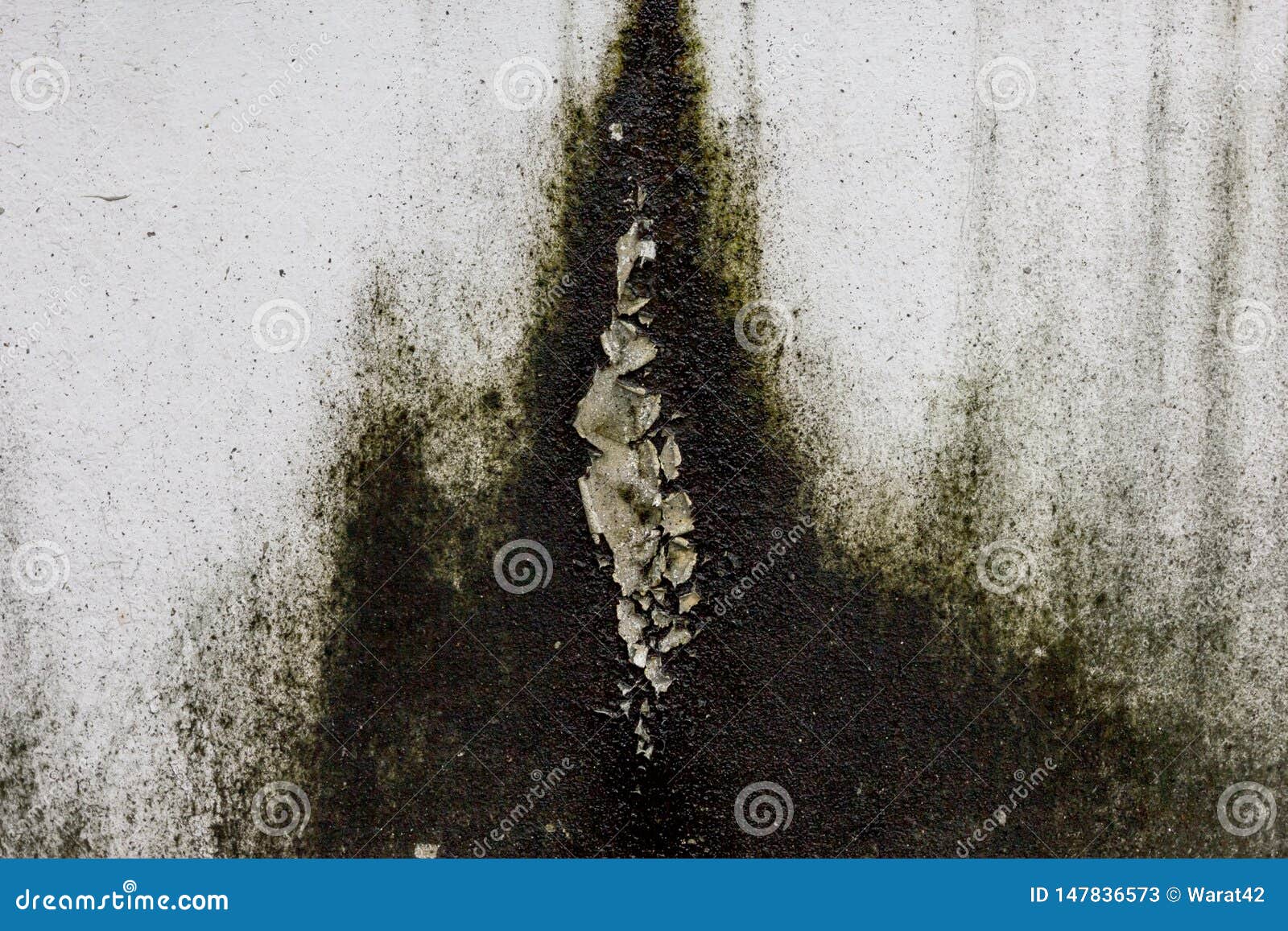 Closeup Old Peeling Paint Wall Stock Image - Image of effect, element ...
