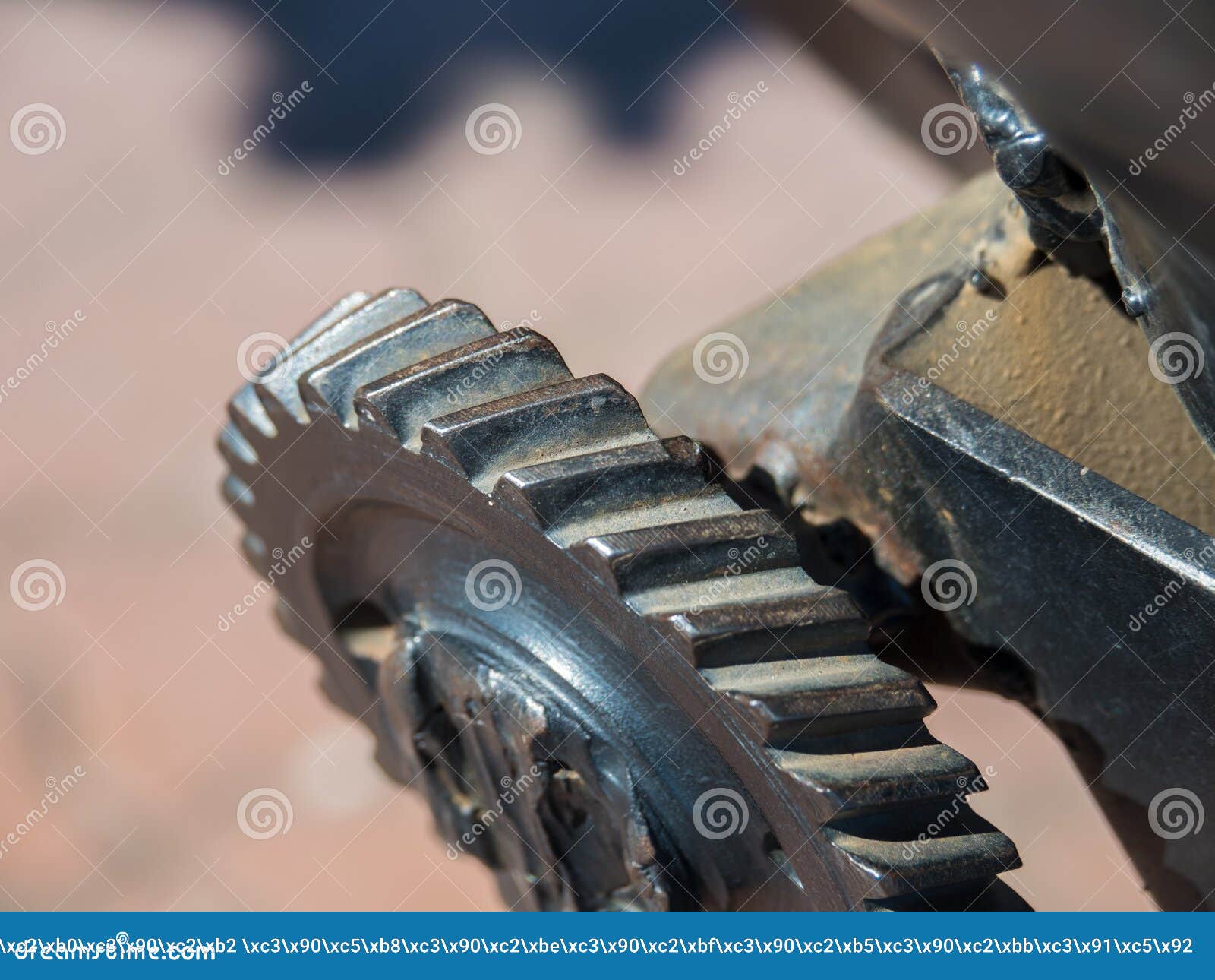 Closeup of an Old Rusty Big Gear from a Mechanism_ Stock Image - Image ...