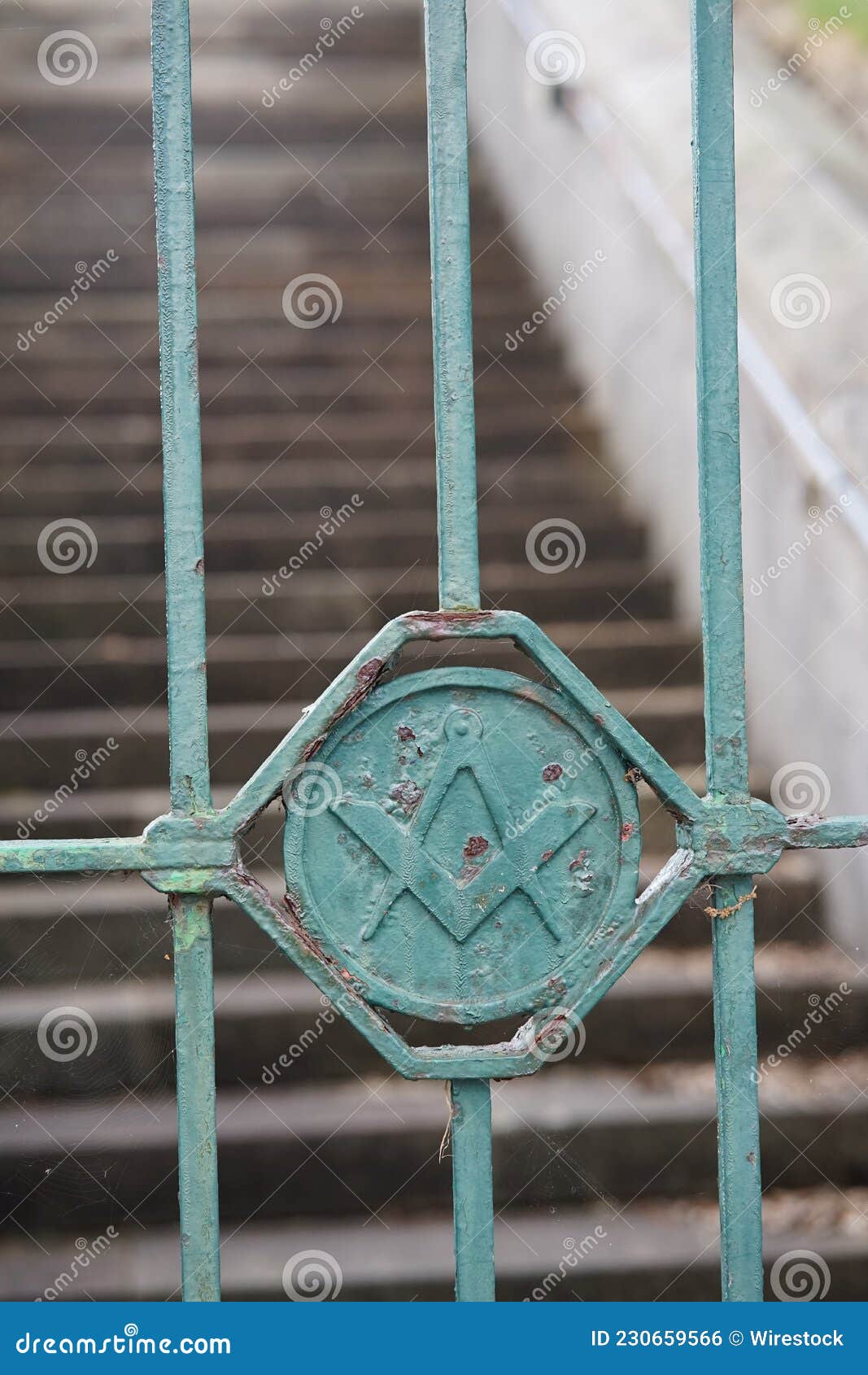 Closeup of an Old and Rusty Ornamental Iron Gate Stock Photo - Image of ...