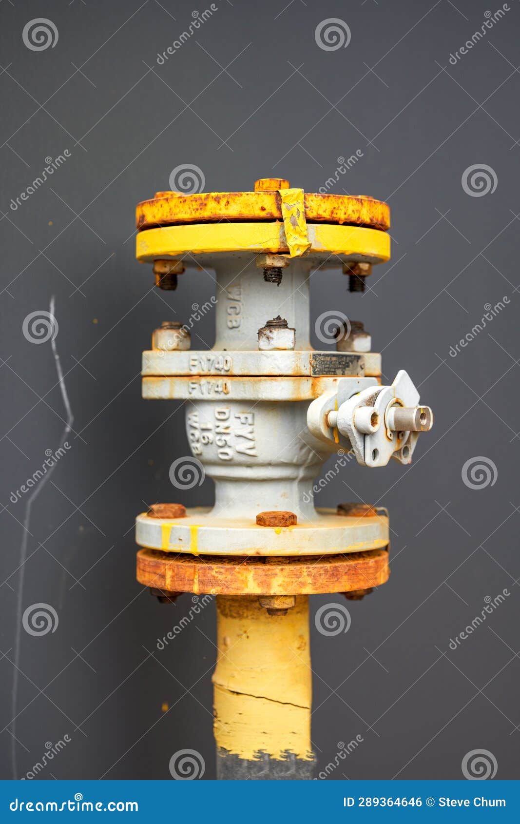 Closeup of Old Rusty Water Valve Switch Stock Photo - Image of closeup ...