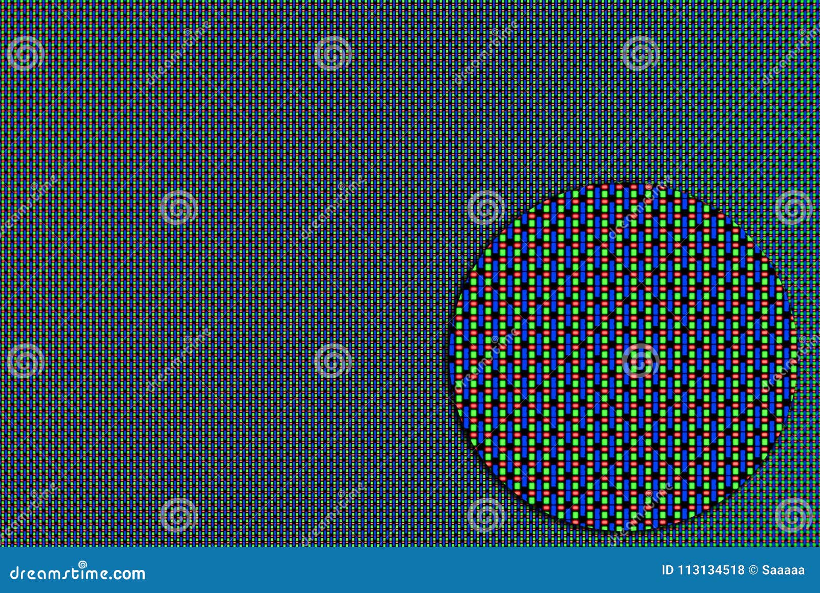 OLED screen macro stock illustration. Illustration of microscope ...