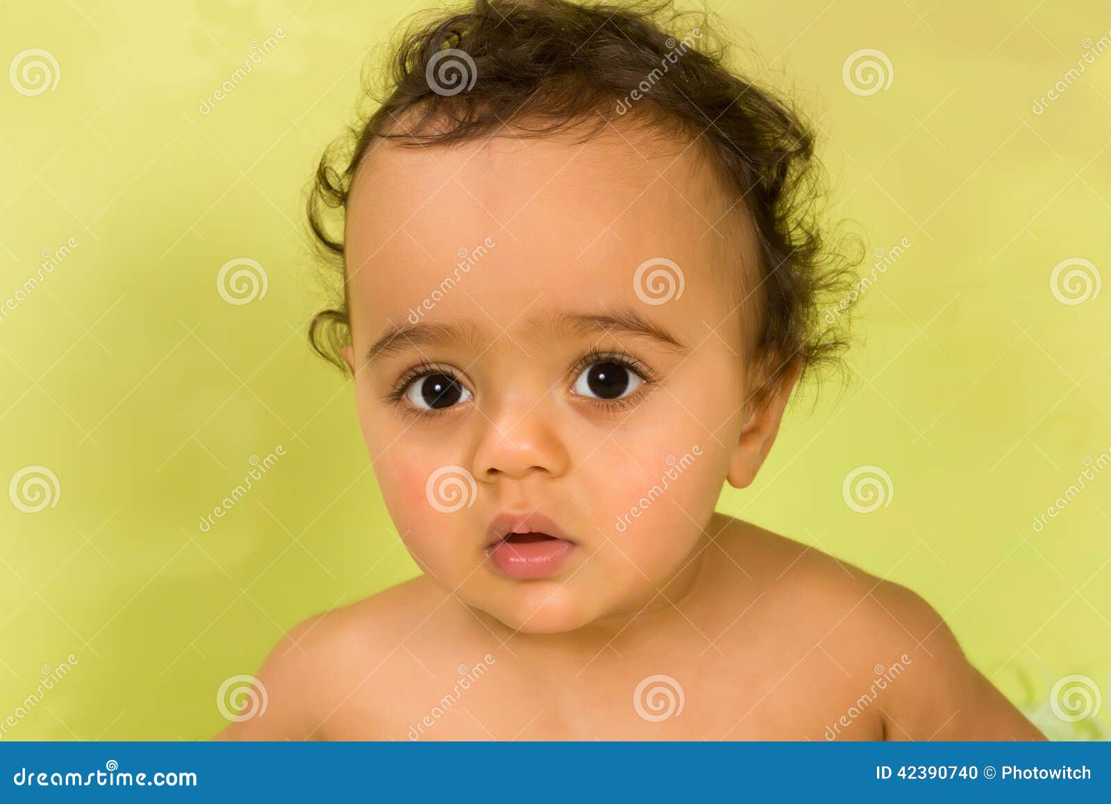 Closeup of a One Year Old Baby Stock Photo - Image of cute, people ...