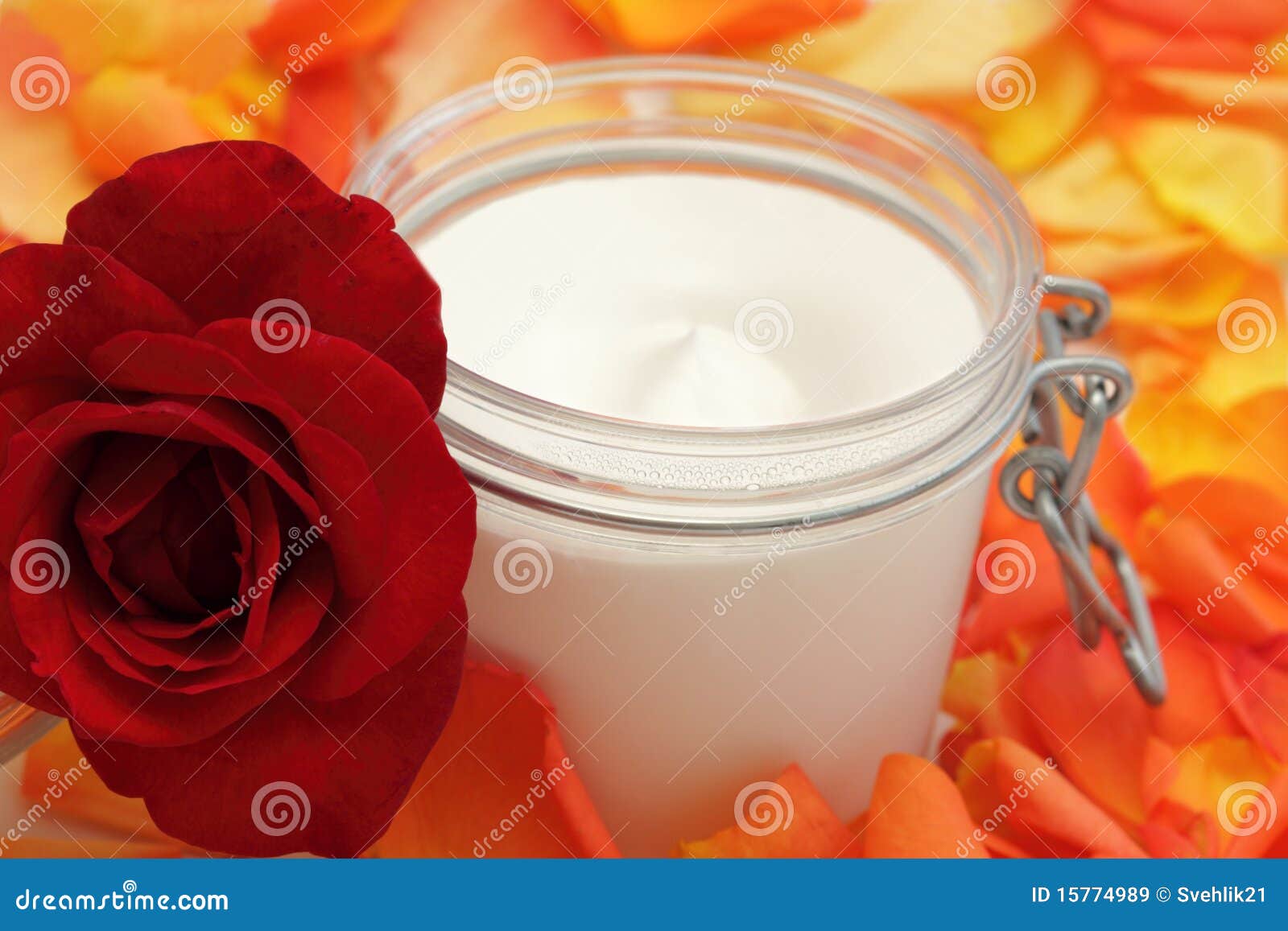 Closeup of open body cream stock image. Image of care - 15774989