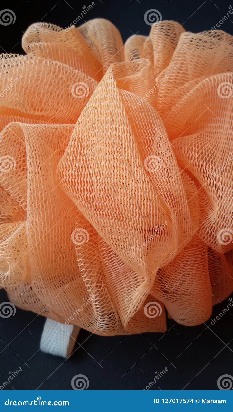 Orange Bath Sponge Texture. Closeup of a Bath Sponge. Stock Photo ...