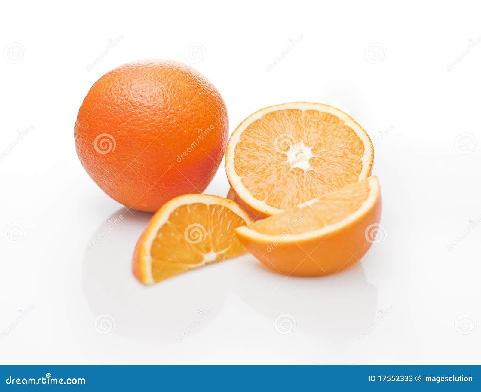Closeup of oranges stock image. Image of reflection, food - 17552333