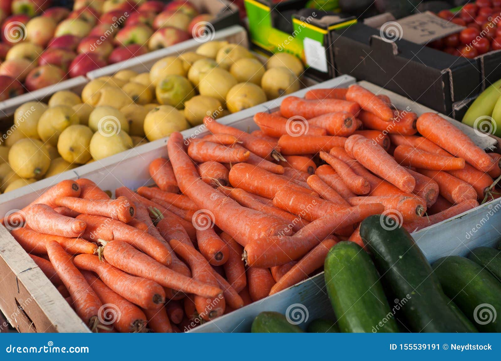 Organic Carrots Stack at the Market Stock Image - Image of fresh, color ...