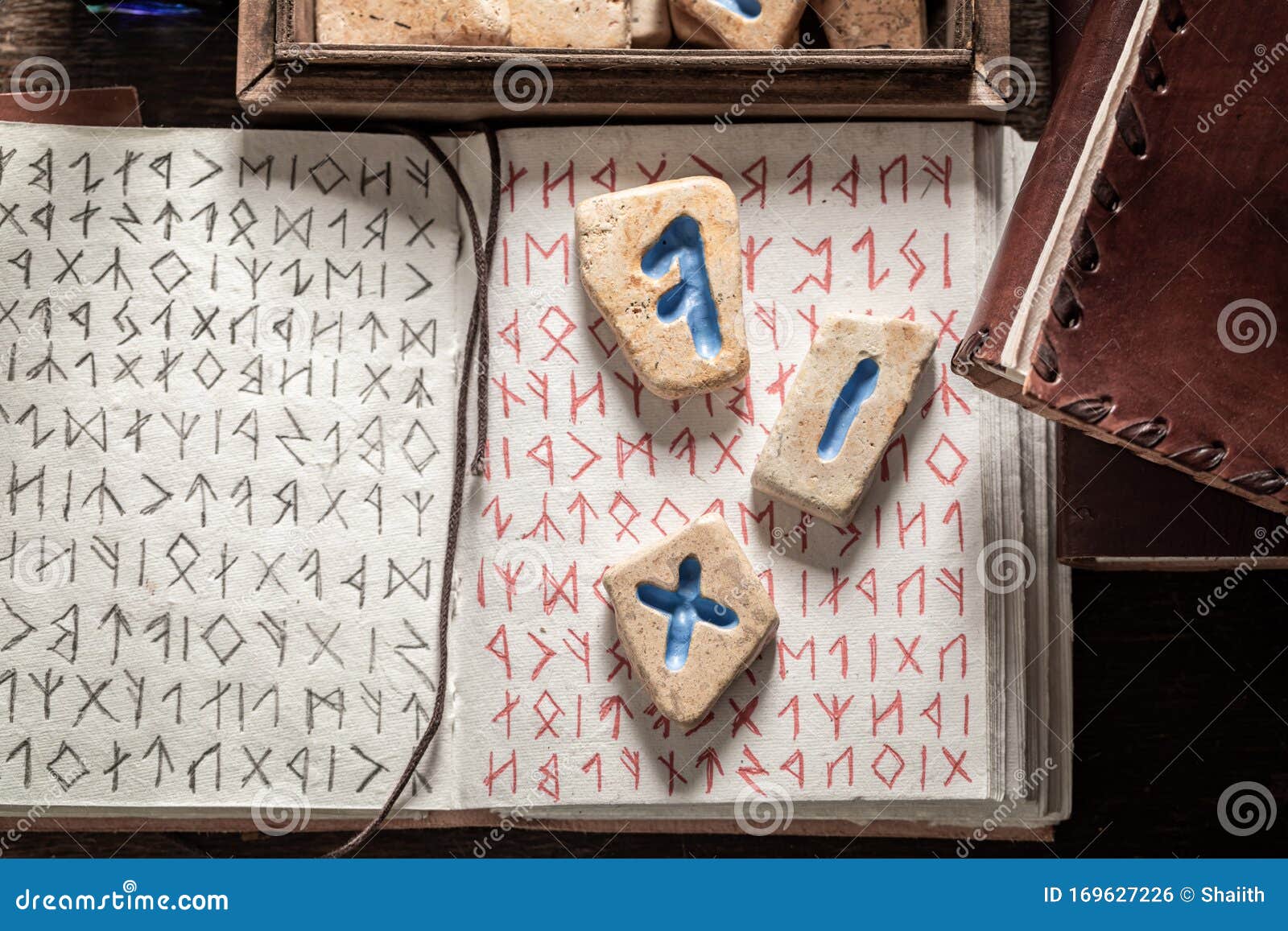 Original Runic Divination by Stones Made of Celtic Language Stock Photo ...