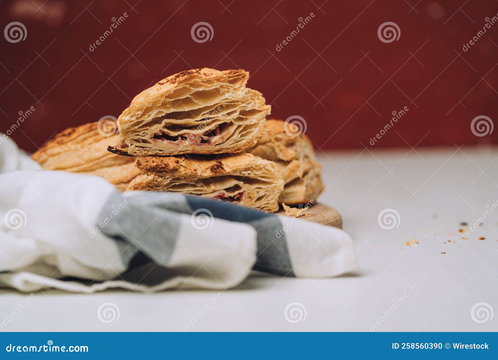 Closeup of Pain Au Chocolat Pastry on a White Surface Stock Photo ...
