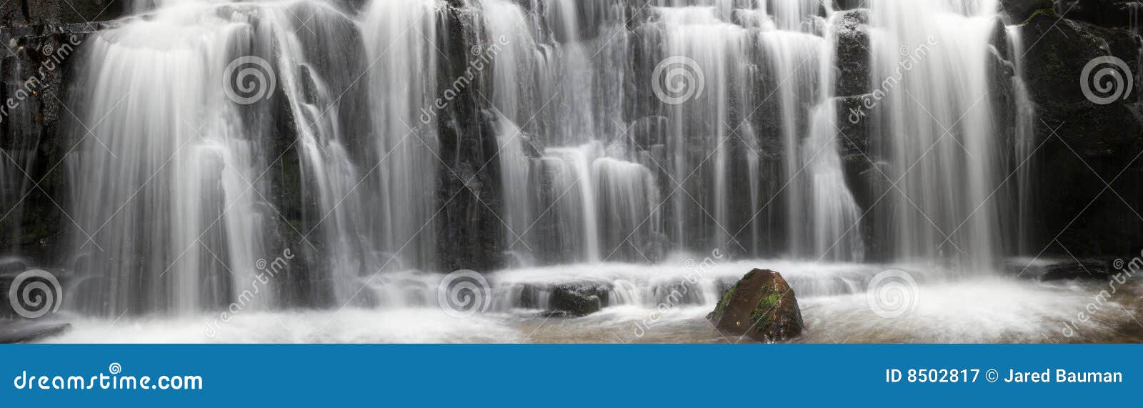 Closeup of Panoramic Waterfall Stock Image - Image of white, wide: 8502817