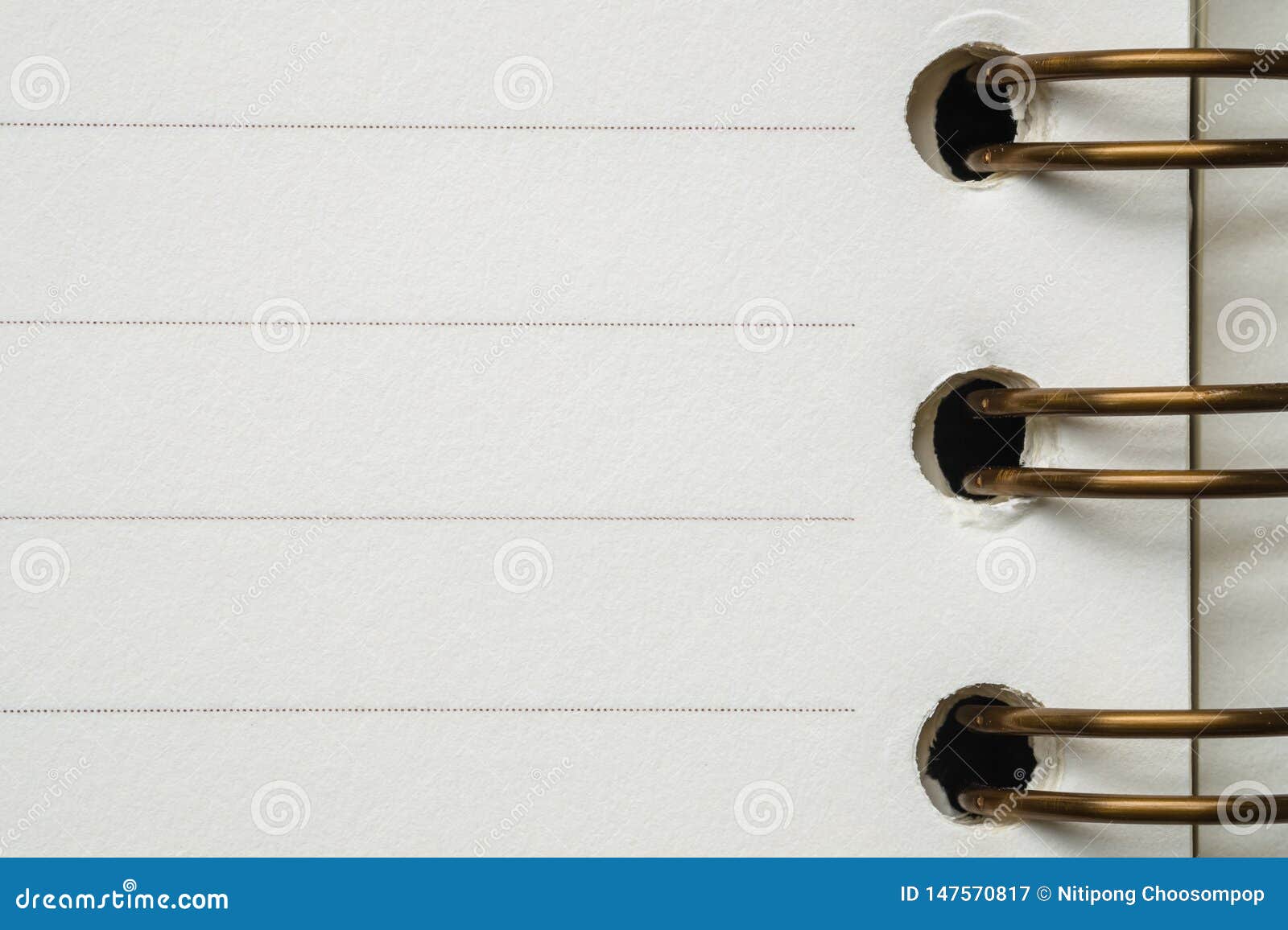 Closeup Paper Inside of Notebook with Line Texture Background Stock ...