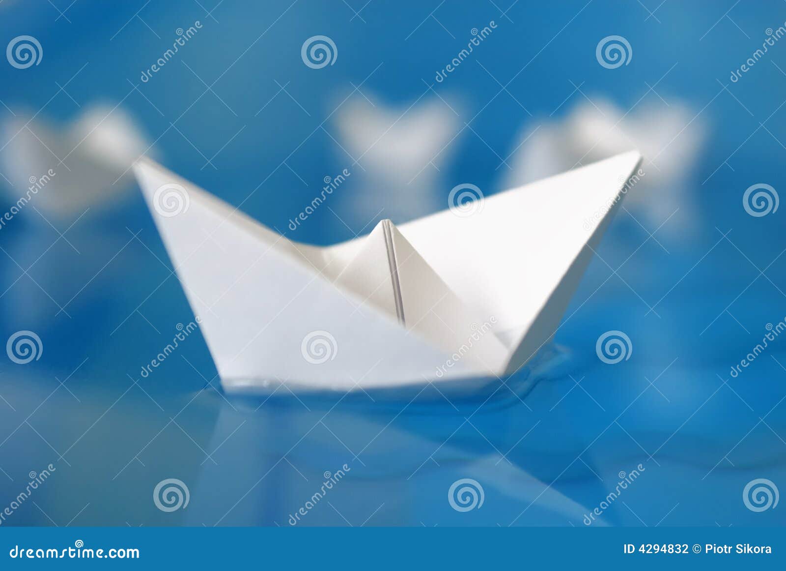 Six Paper Origami Made Boats Royalty-Free Stock Photography ...