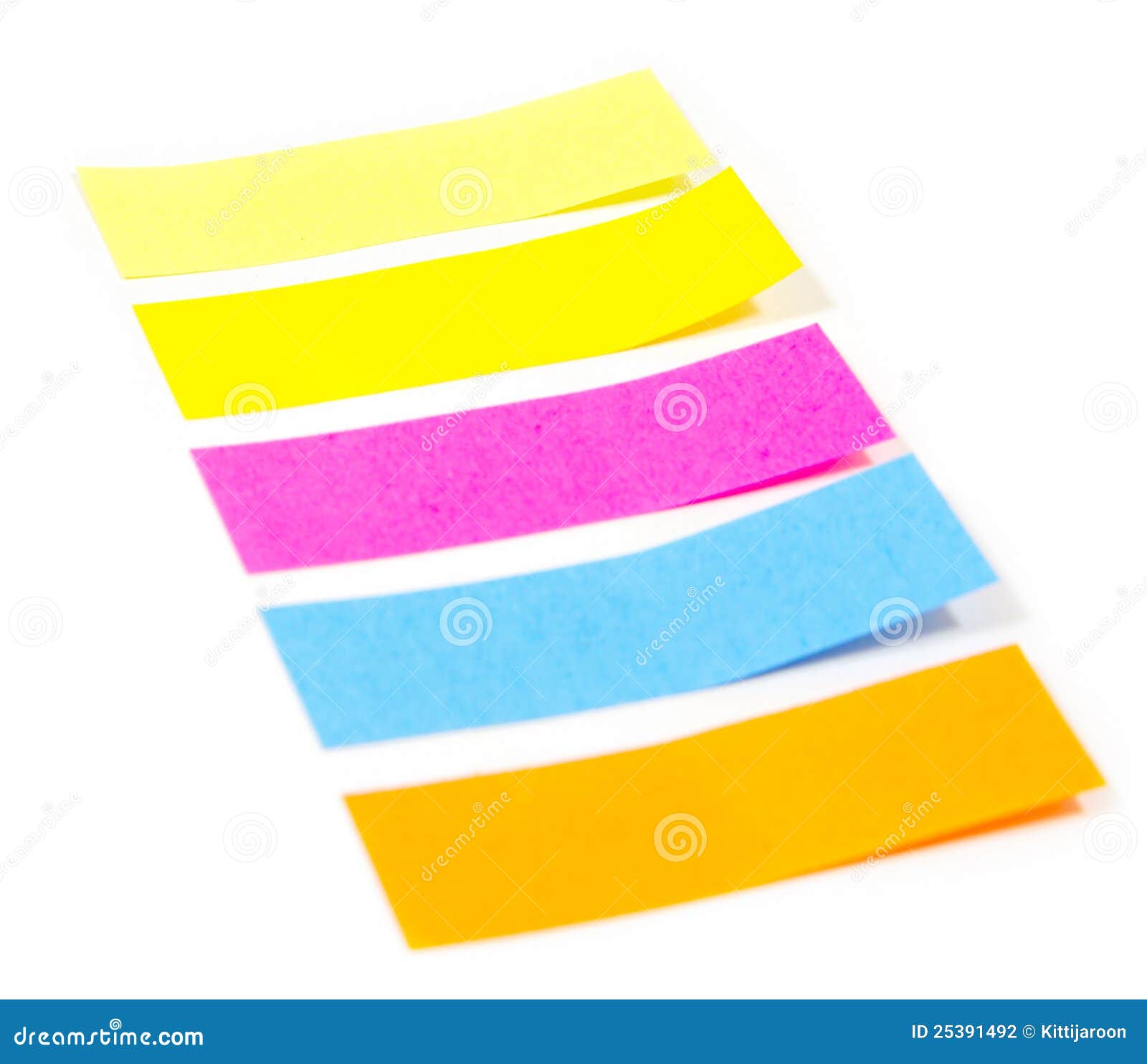 Closeup Paper Stick on White Background Stock Photo - Image of clipping ...