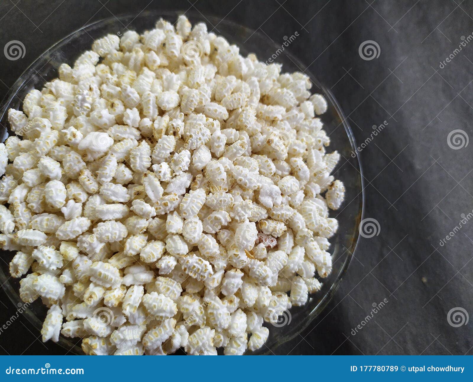 Closeup of Parched Rice, Ready To Eat. Stock Image - Image of lightfood ...
