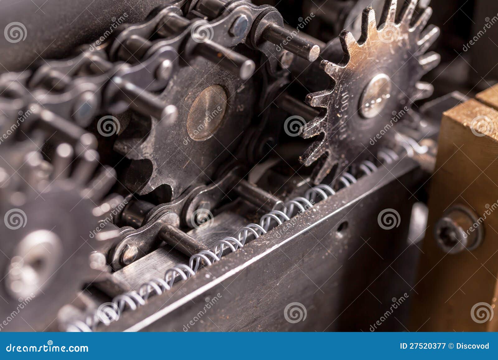 Closeup Part of an Industrial Machine Stock Image - Image of abstract ...