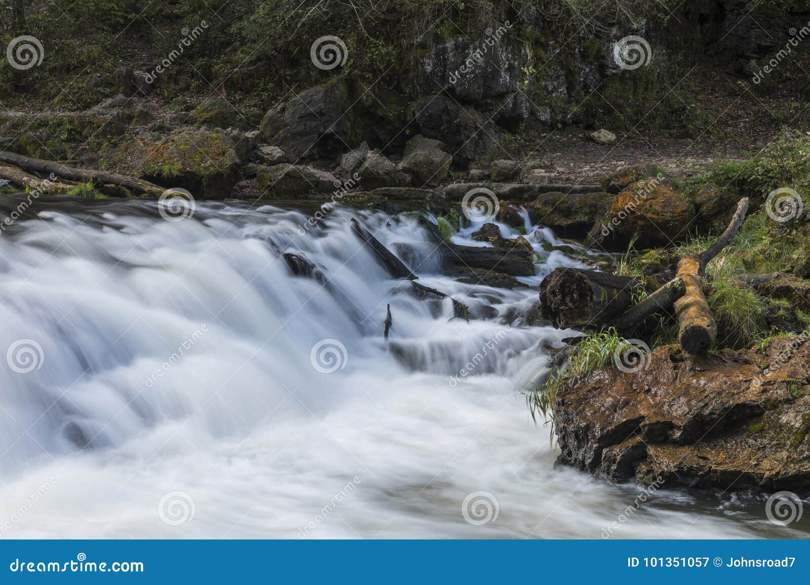 Willow River Waterfall stock image. Image of park, rock - 101351057