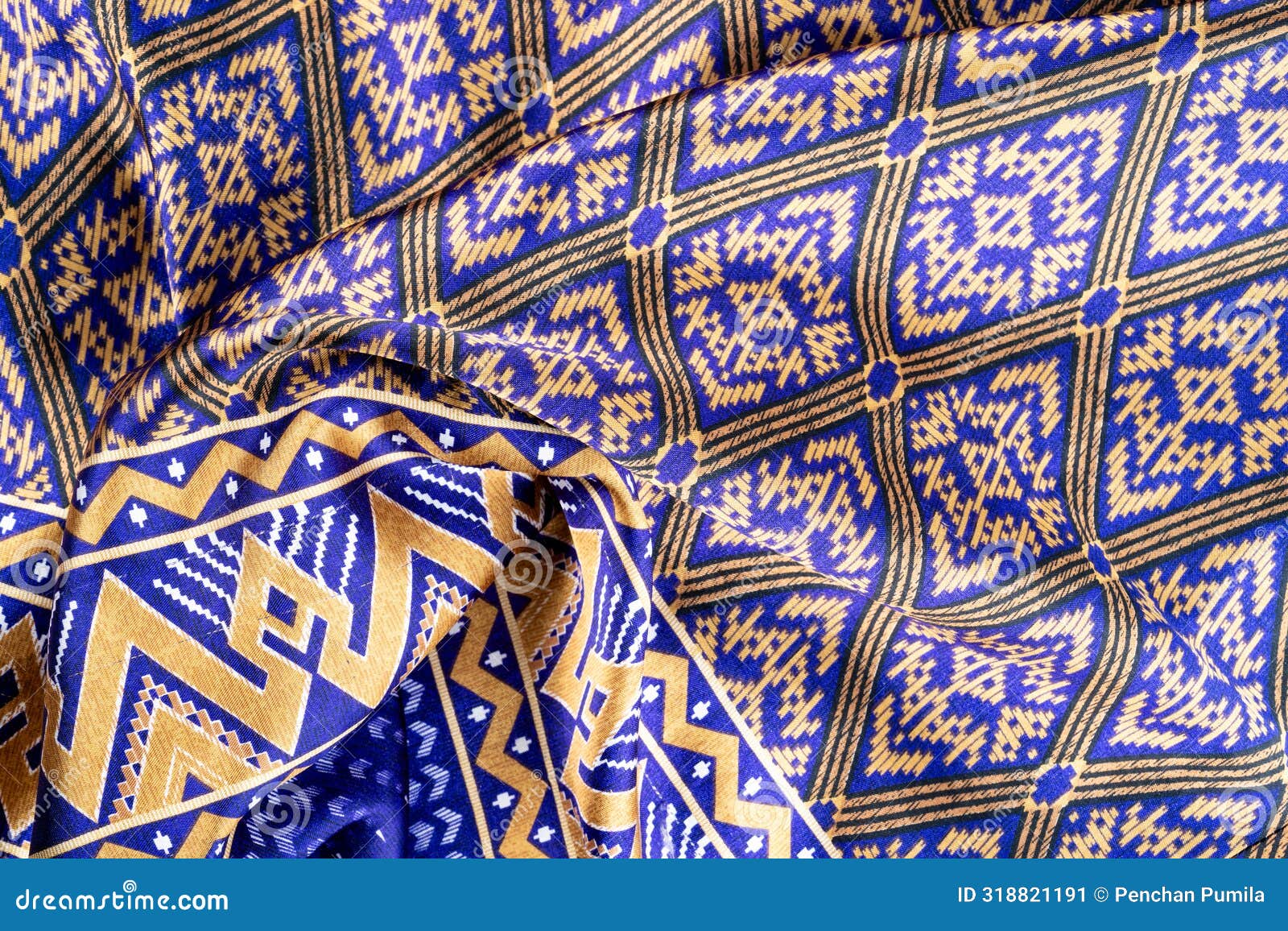 Closeup Pattern Texture of General Traditional Thai Style Native ...