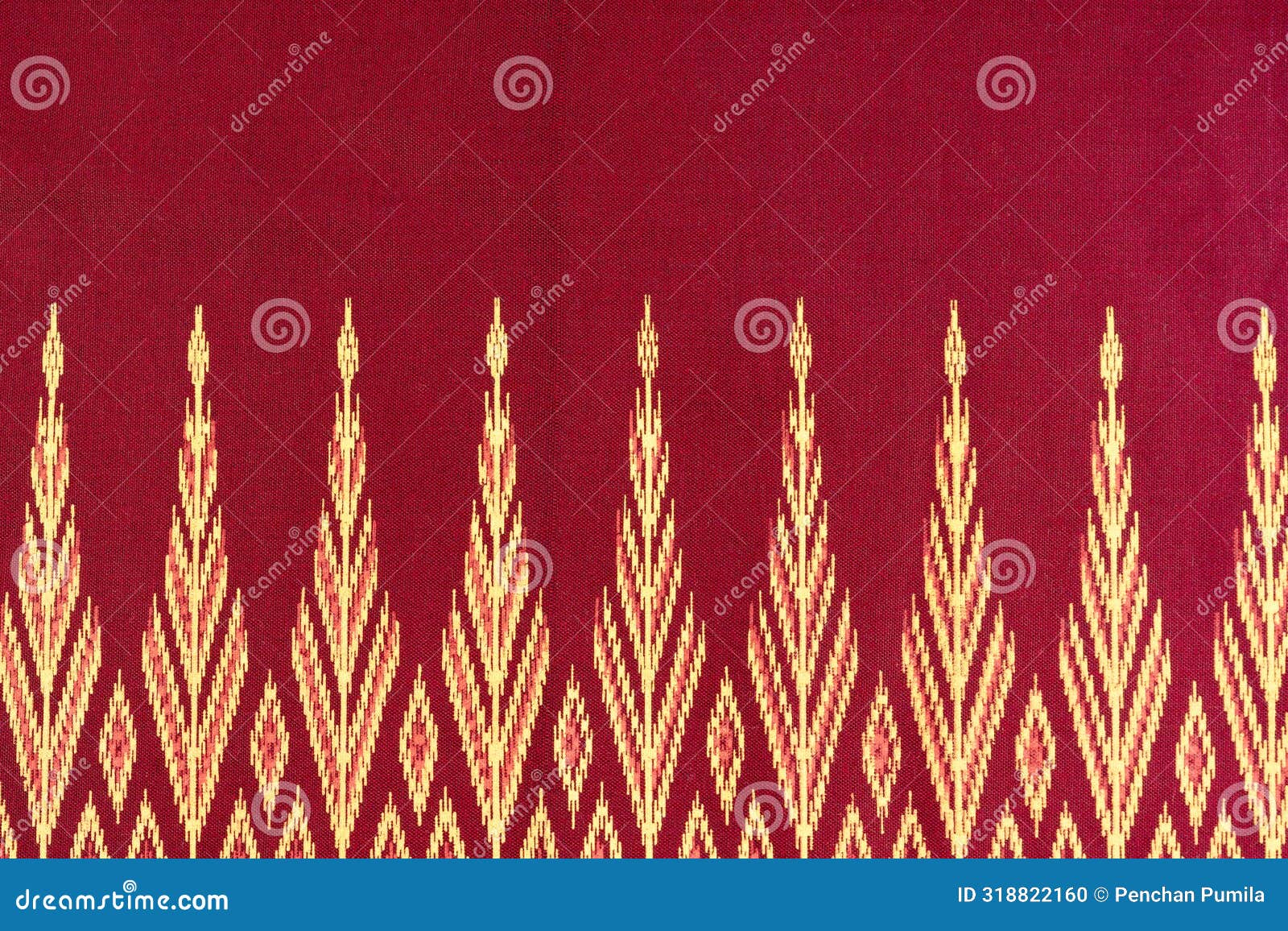 Closeup Pattern Texture of General Traditional Thai Style Native ...