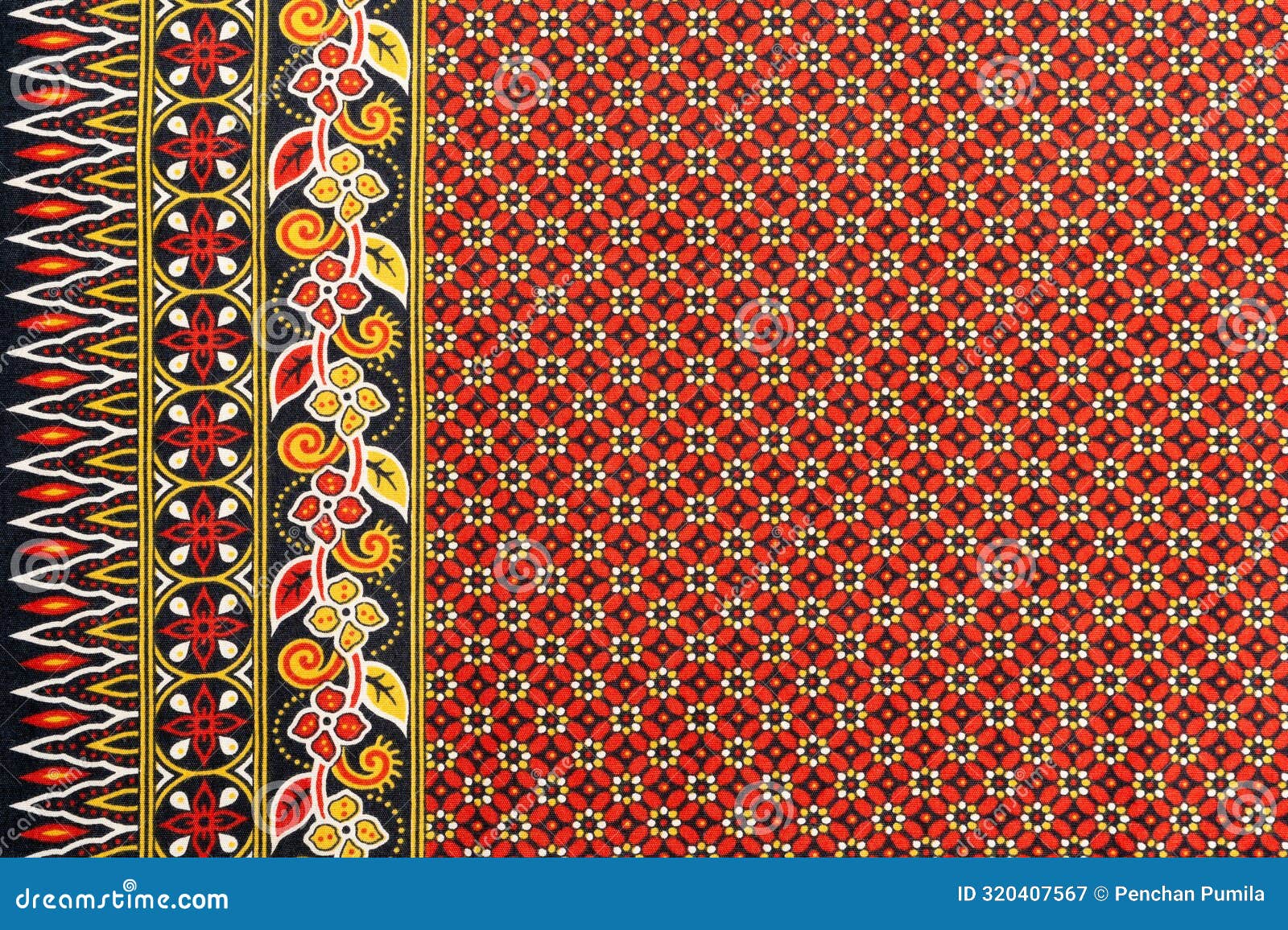 Closeup Pattern Texture of General Traditional Thai Style Native ...
