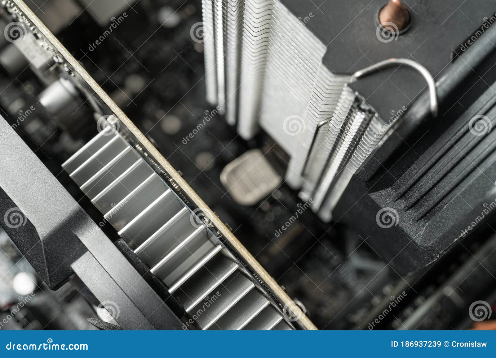 PC Processor Heat Sink Or Computer Processor Cooler Or Radiator On ...