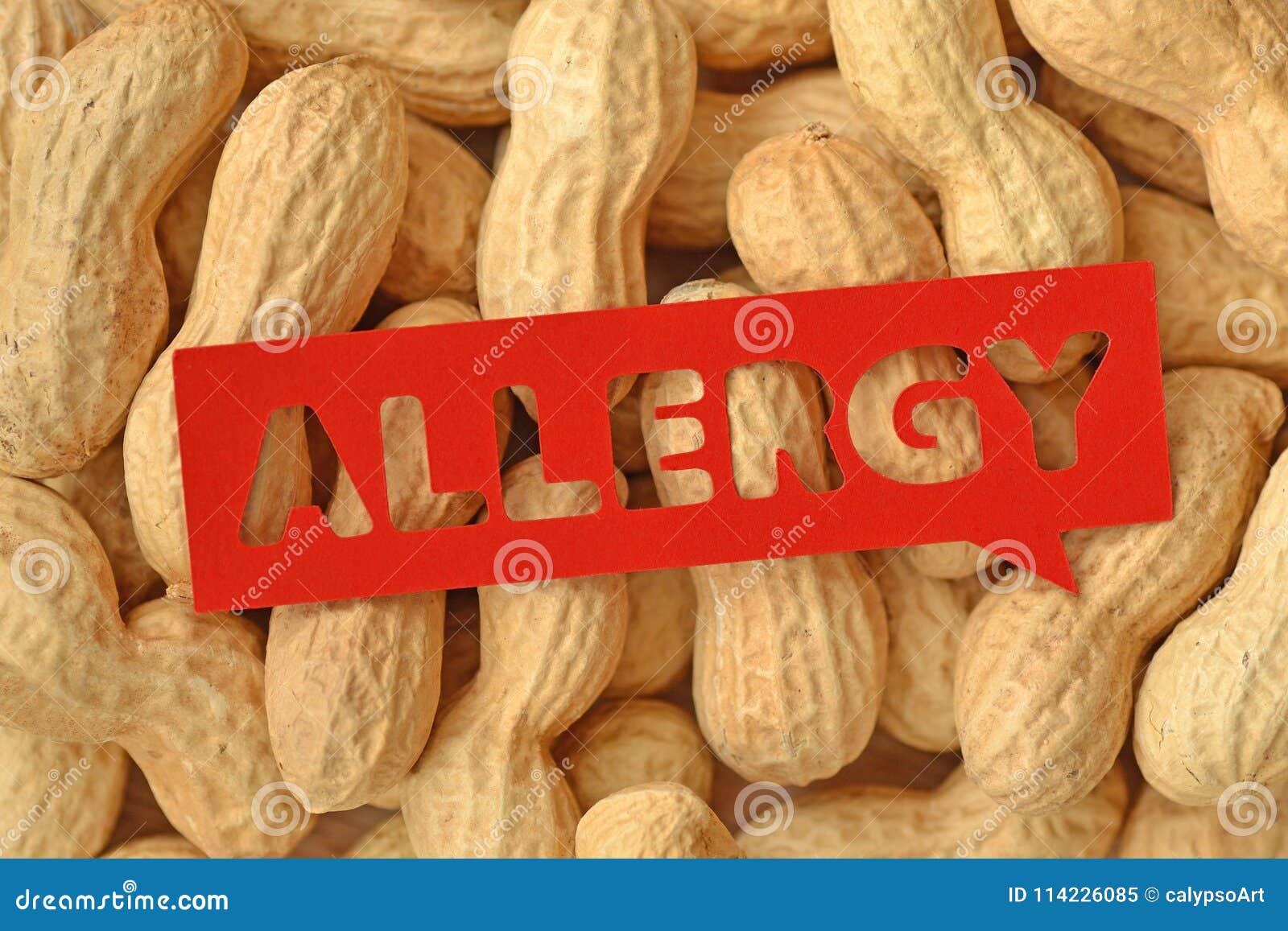 Peanut allergy concept stock image. Image of word, peanuts - 114226085