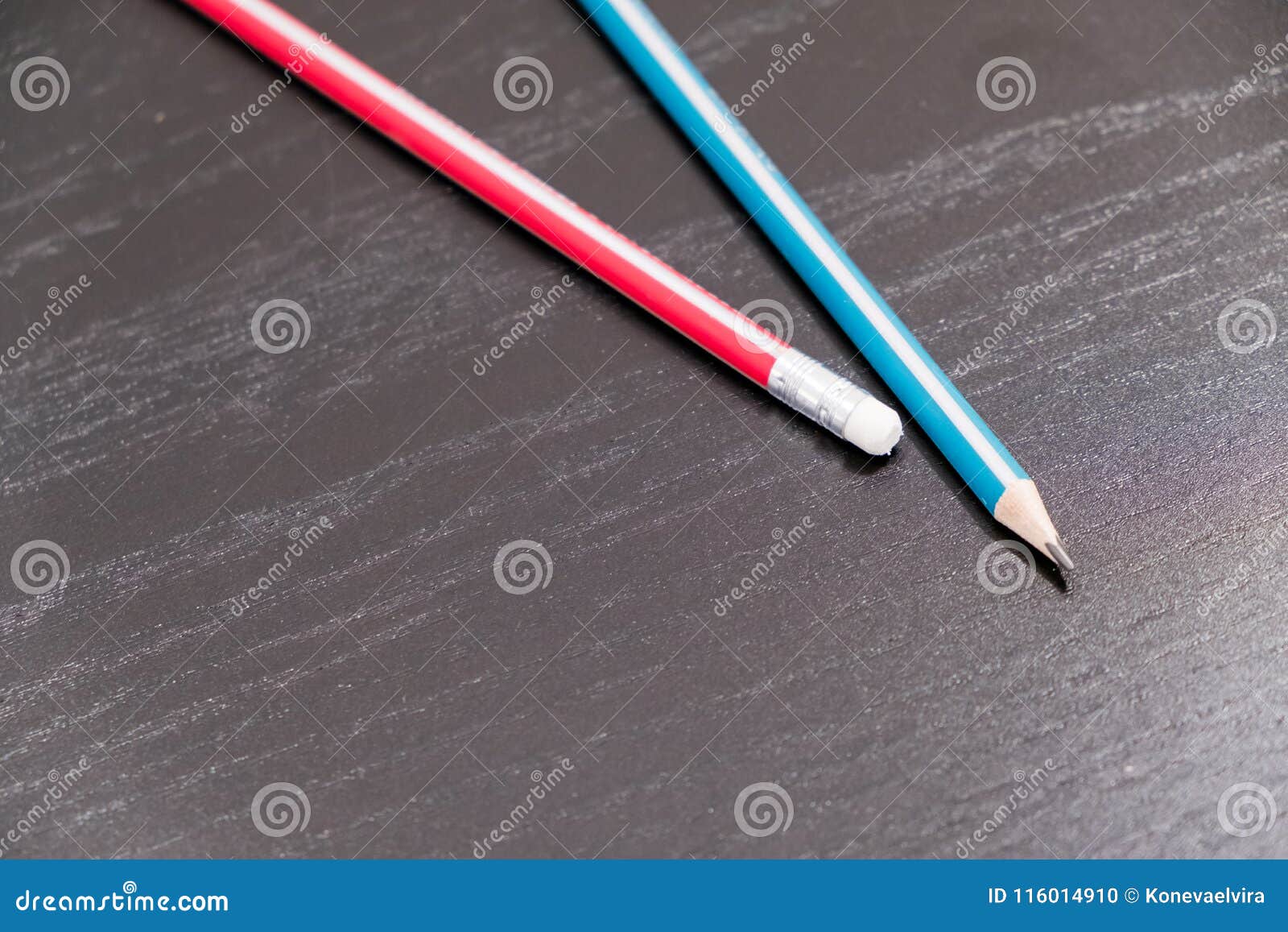 Closeup of Pencil Eraser on Wooden Table, Soft Focus. Mistake Erase ...