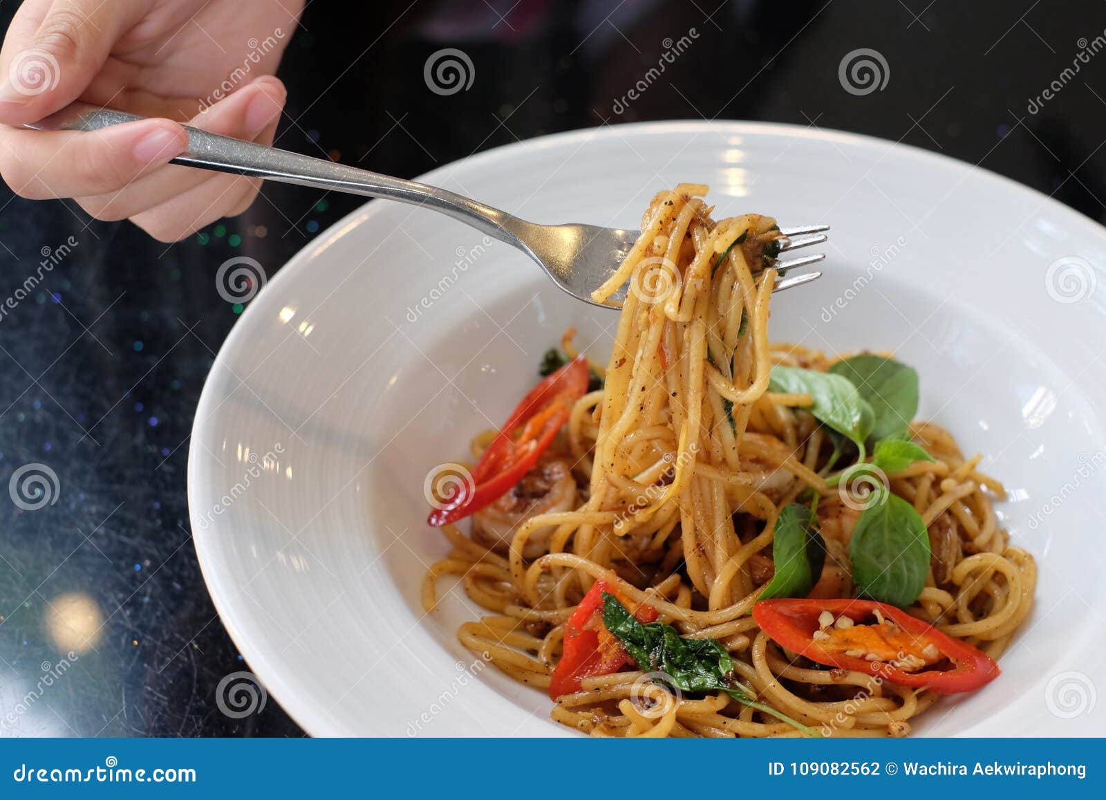 Closeup People Eating Spaghetti Stock Photo - Image of pasta, italian ...