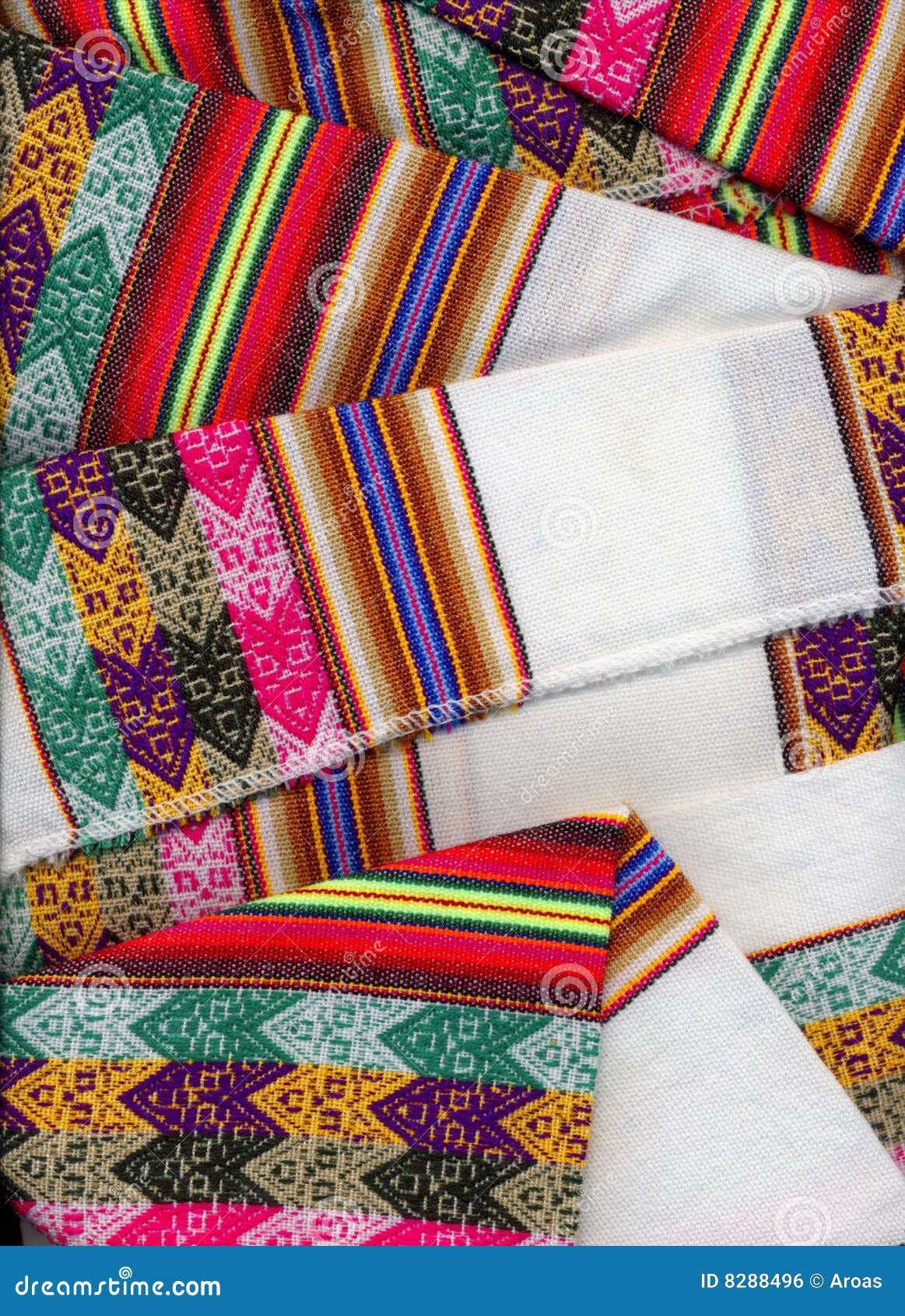 Closeup peruvian textil stock photo. Image of colored - 8288496