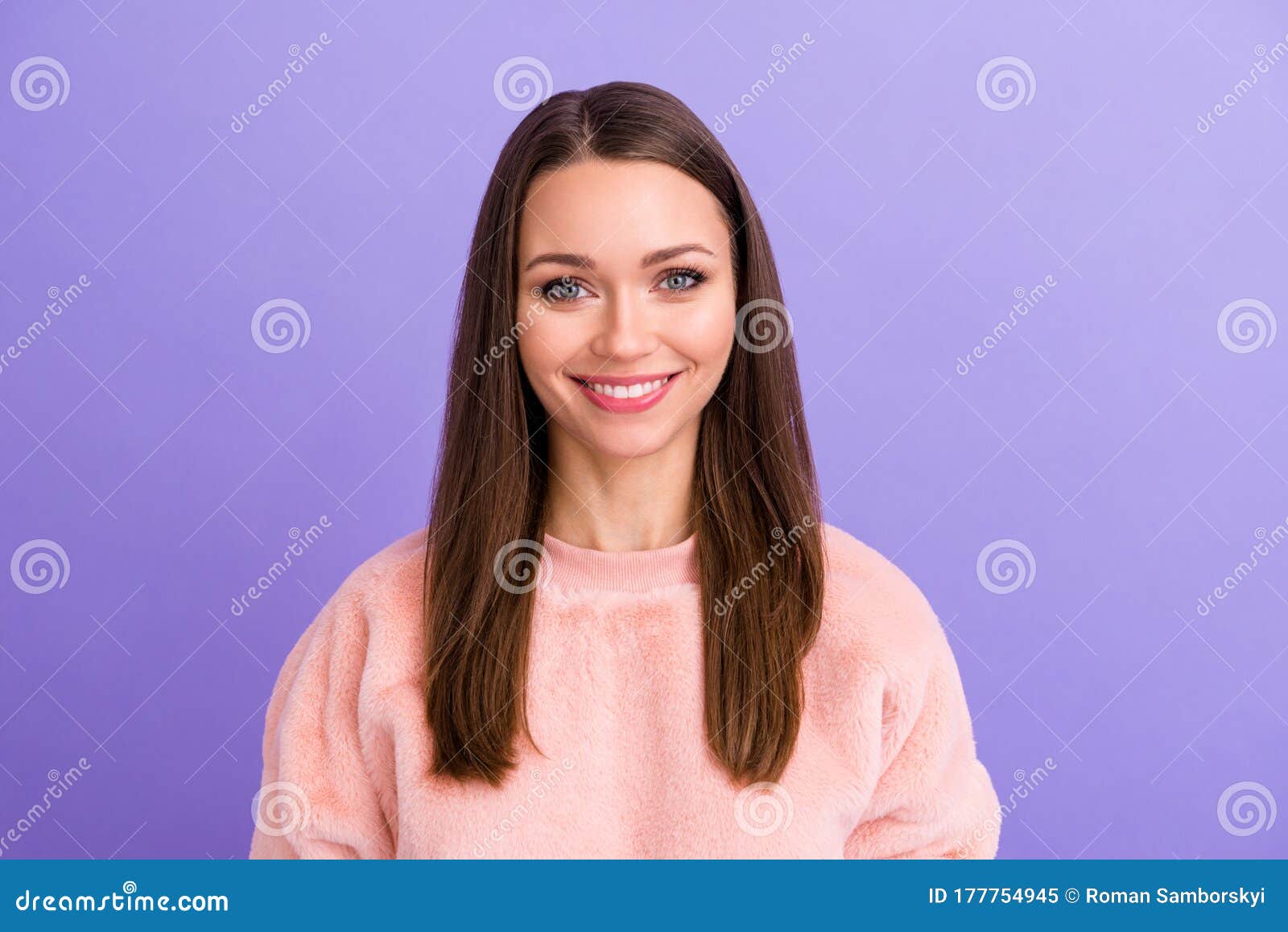 Closeup Photo Of Amazing Beautiful Pretty Lady Toothy Beaming Smiling
