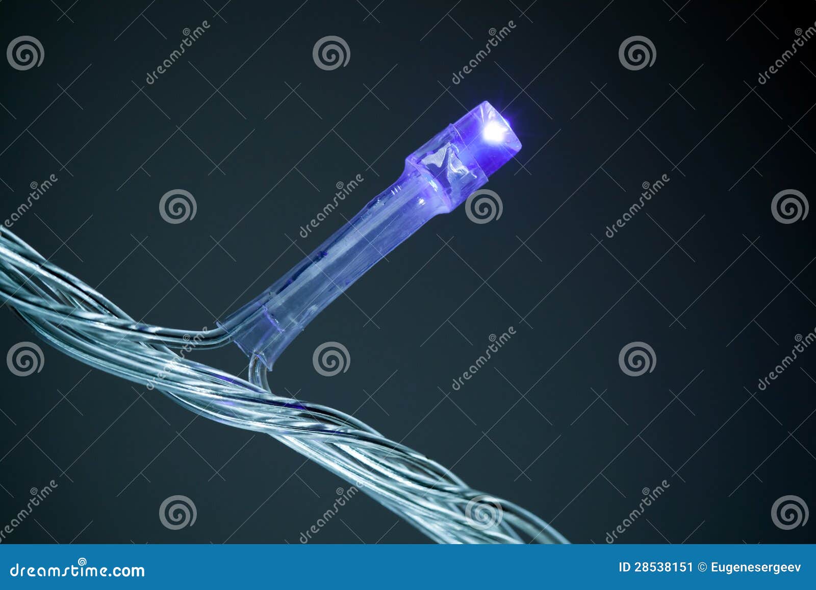 Closeup Photo of Blue Light Emitting Diode Stock Image - Image of ...