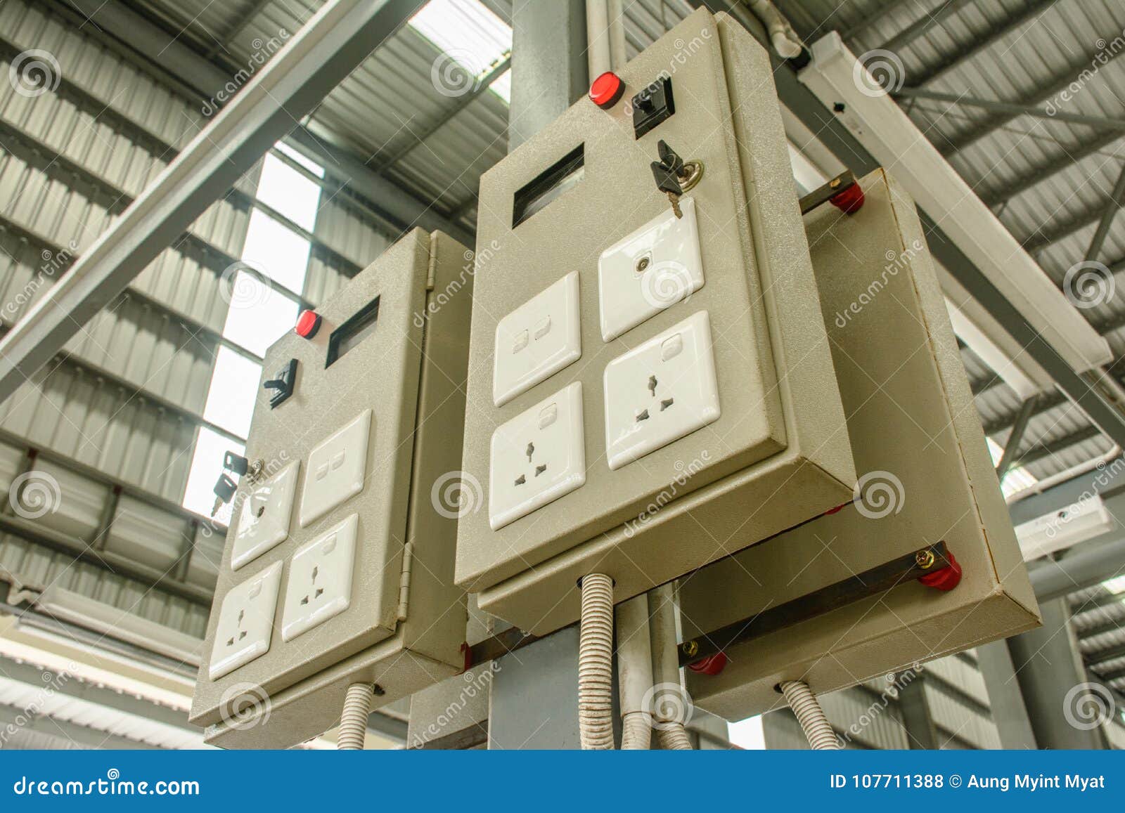 Closeup Photo of Electronic Switch and Plug Stock Photo - Image of ...