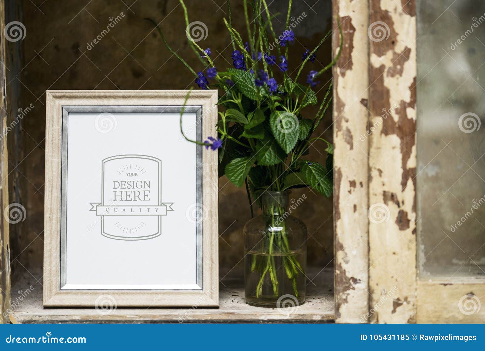 Closeup of Photo Frame Isolated Stock Image - Image of board, closeup ...