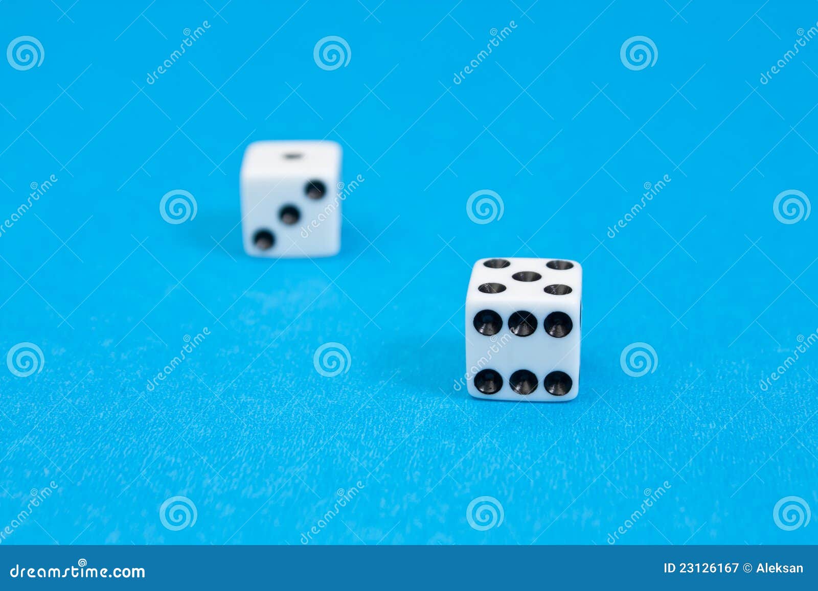 Closeup Photo of White Standard Dices. Stock Image - Image of play ...