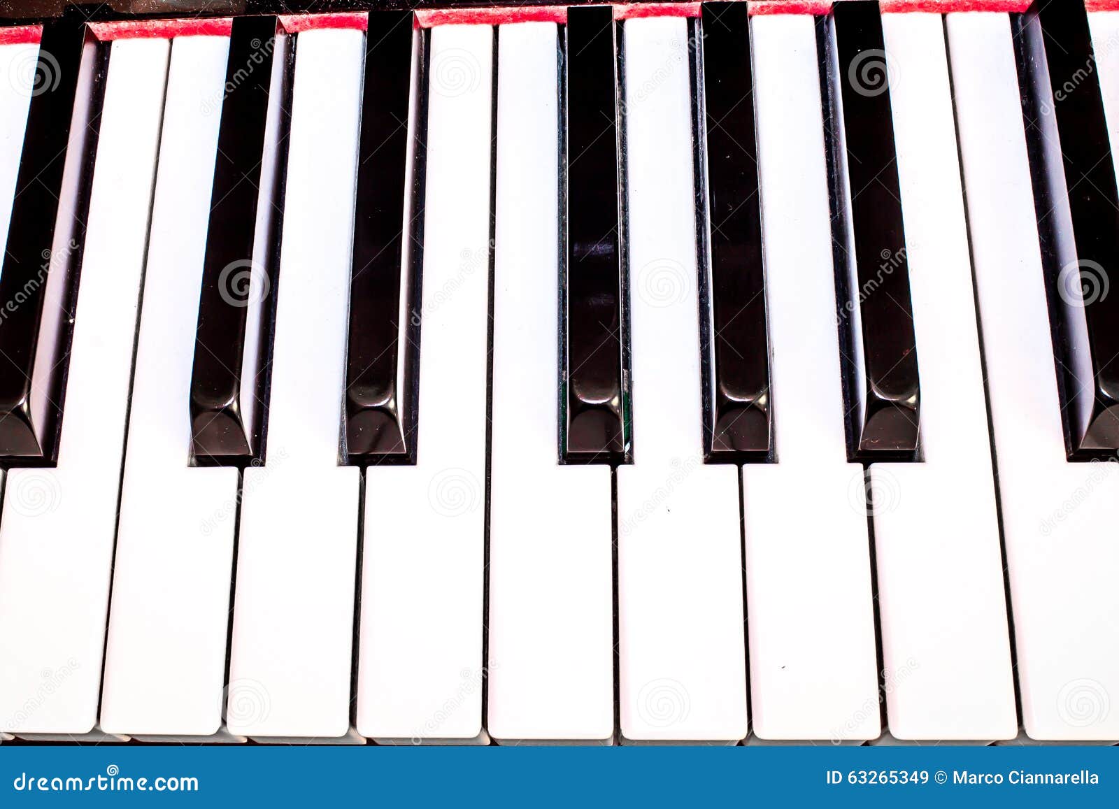 Closeup of a Piano Keyboard Stock Image - Image of classic, live: 63265349