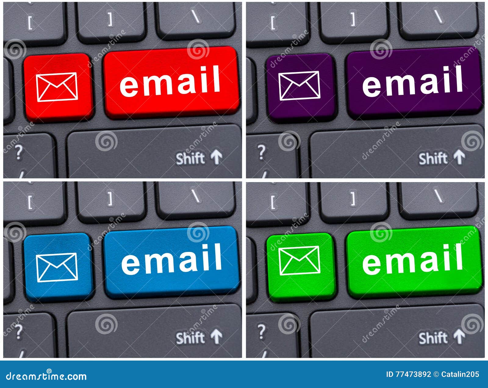 Closeup Picture of Email Button Stock Photo - Image of icon, modern ...