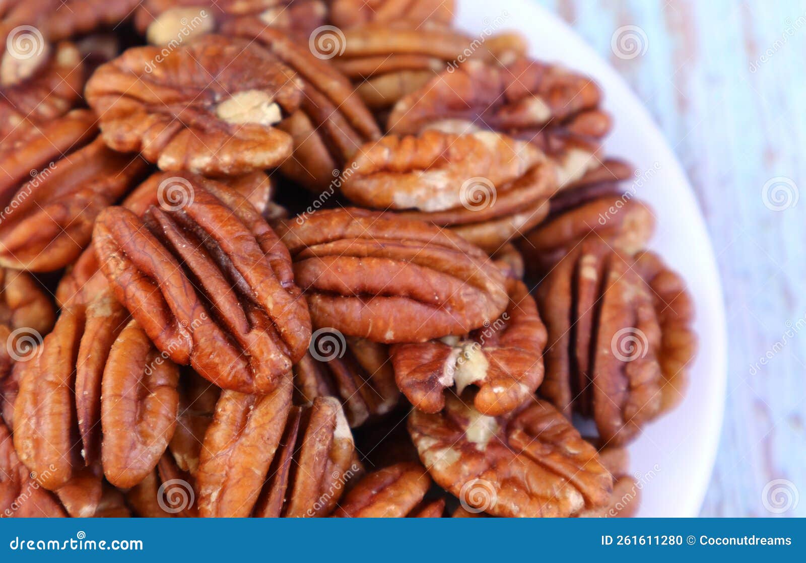 Pile Pecan Nuts Isolated On White Background. Heap Shelled Pecans Nut ...