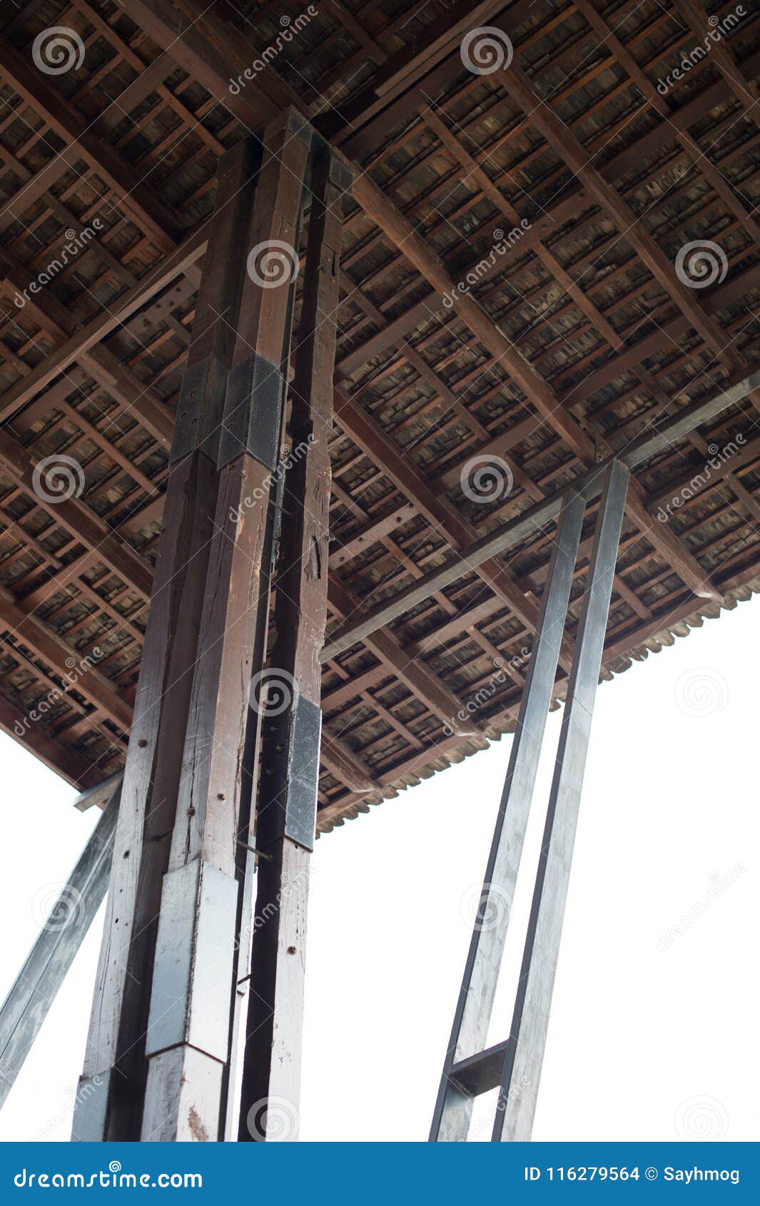 Pillar and ceiling roof stock photo. Image of architecture - 116279564