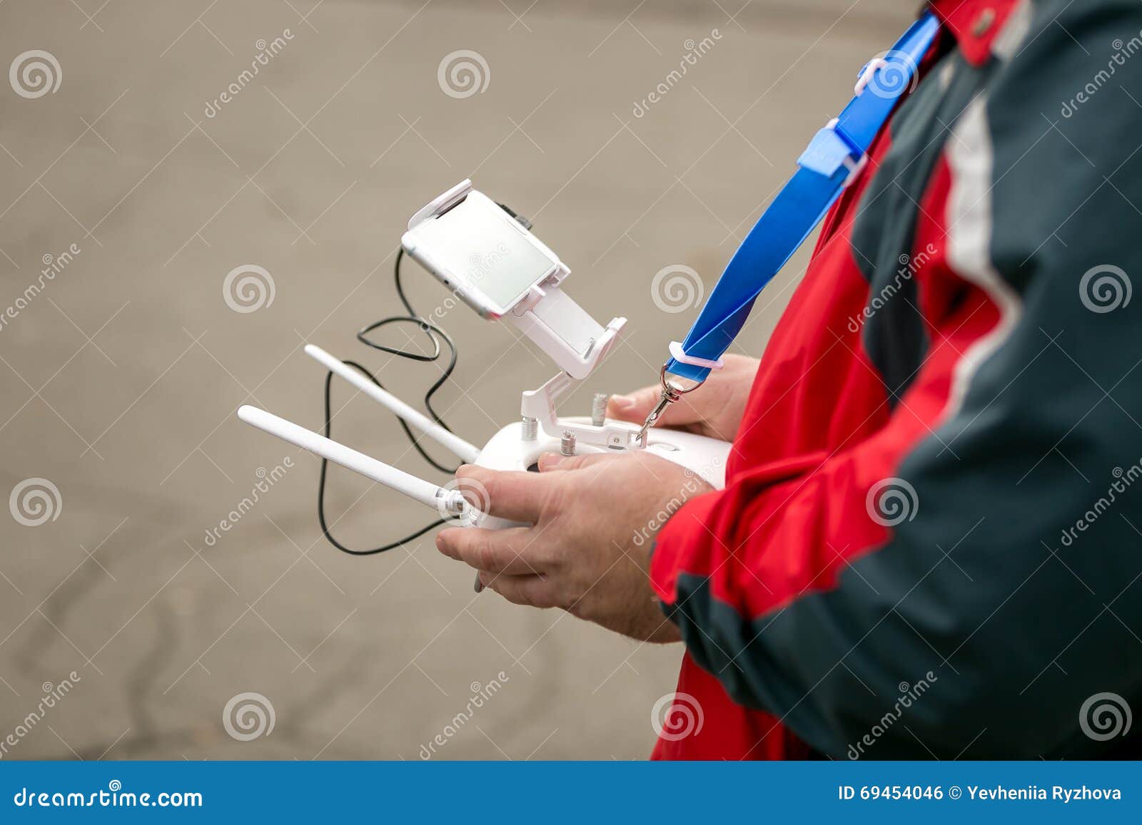 Closeup of Pilot Holding Drone Remote Control Stock Photo - Image of ...